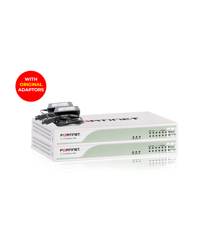 2 FORTINET FORTIGATE 40C WITH ORIGINAL ADAPTORS | الـمـجـمـوعـة ...